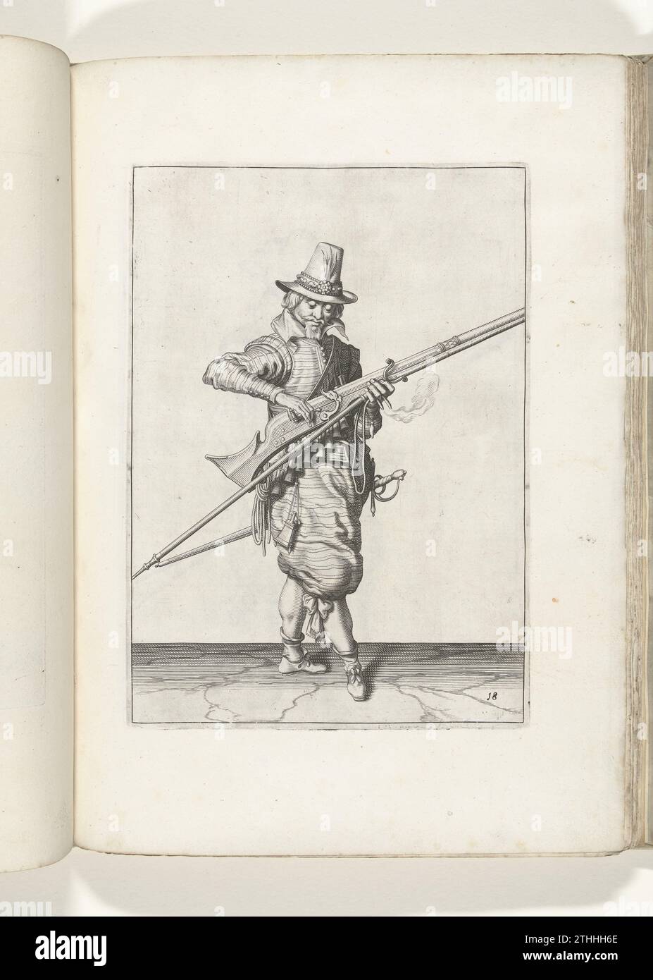 Soldier who closes the pan of his musket (no. 18), ca. 1600, 1597 ...