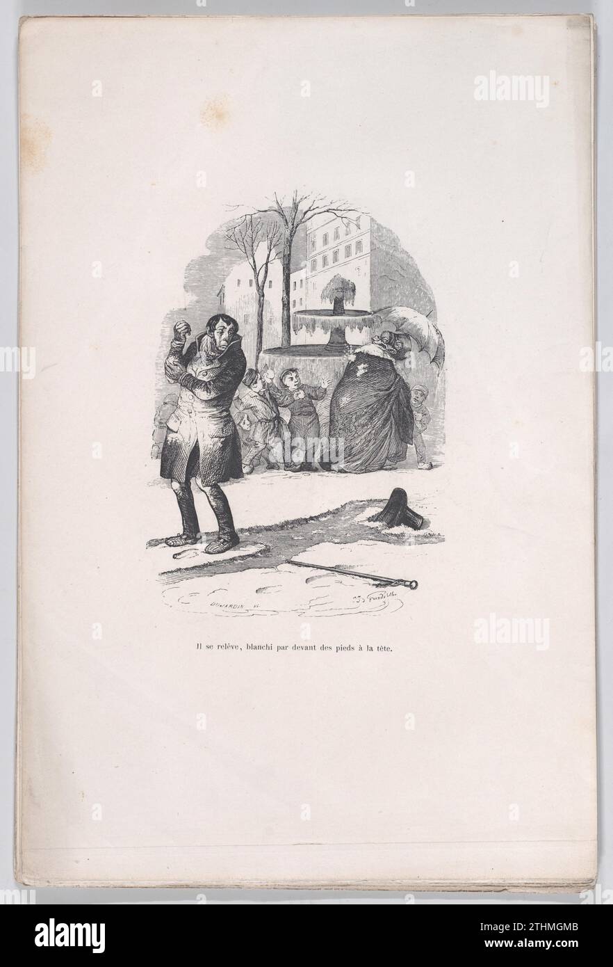 He gets up, covered from head to toe in snow, from "Little Miseries of ...