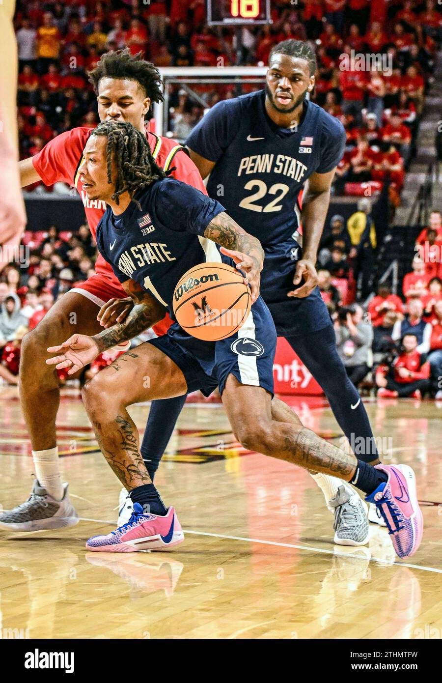 COLLEGE PARK, MD - DECEMBER 06: Penn State Nittany Lions guard Ace ...