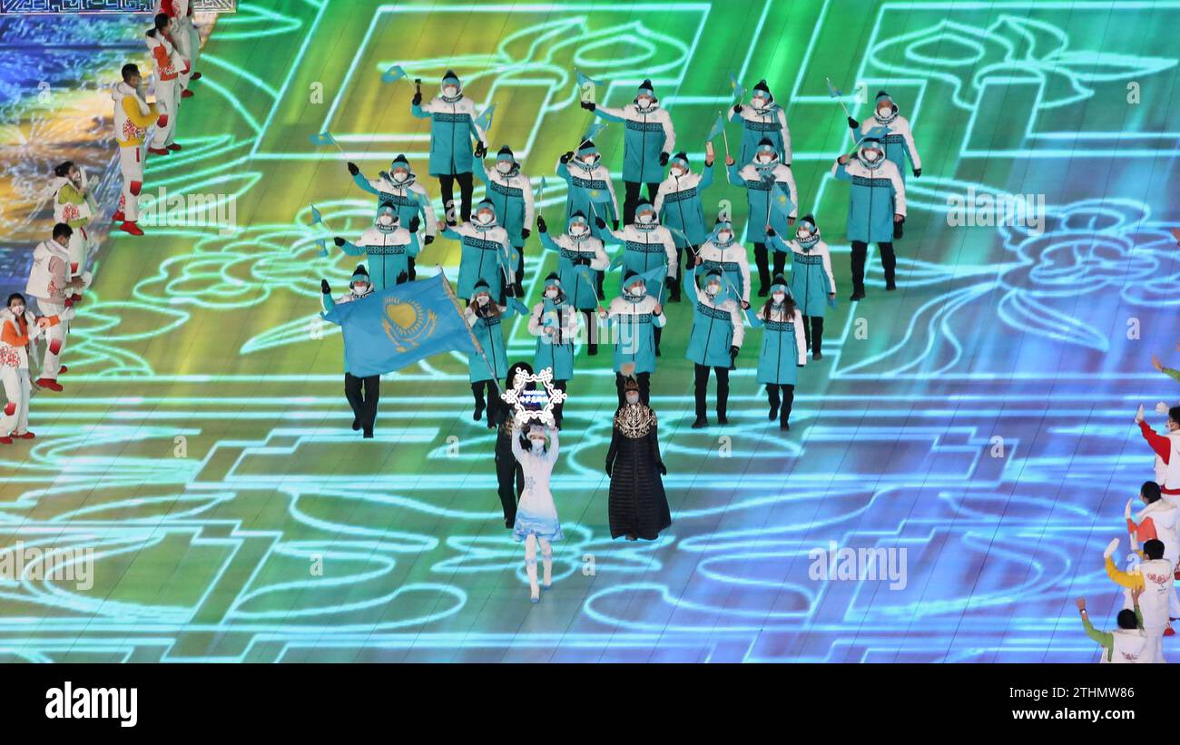 Olympics china team parade hi-res stock photography and images - Alamy