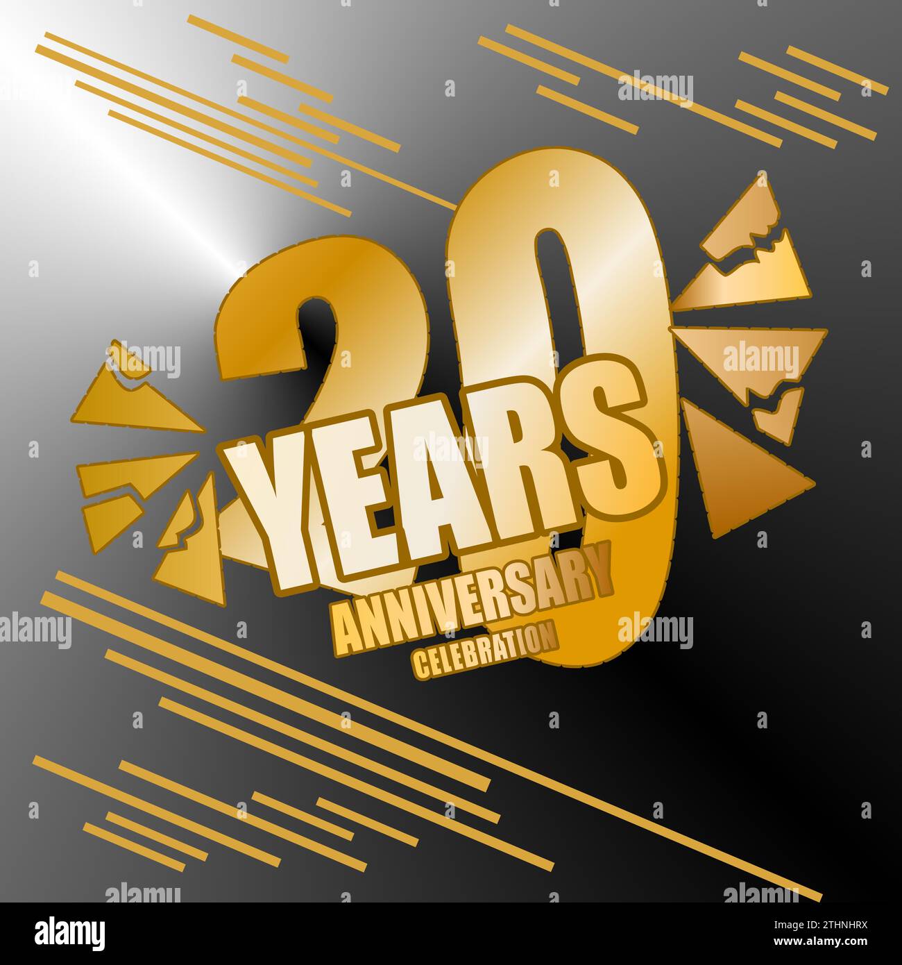 20th birthday vector vectors hi-res stock photography and images - Alamy