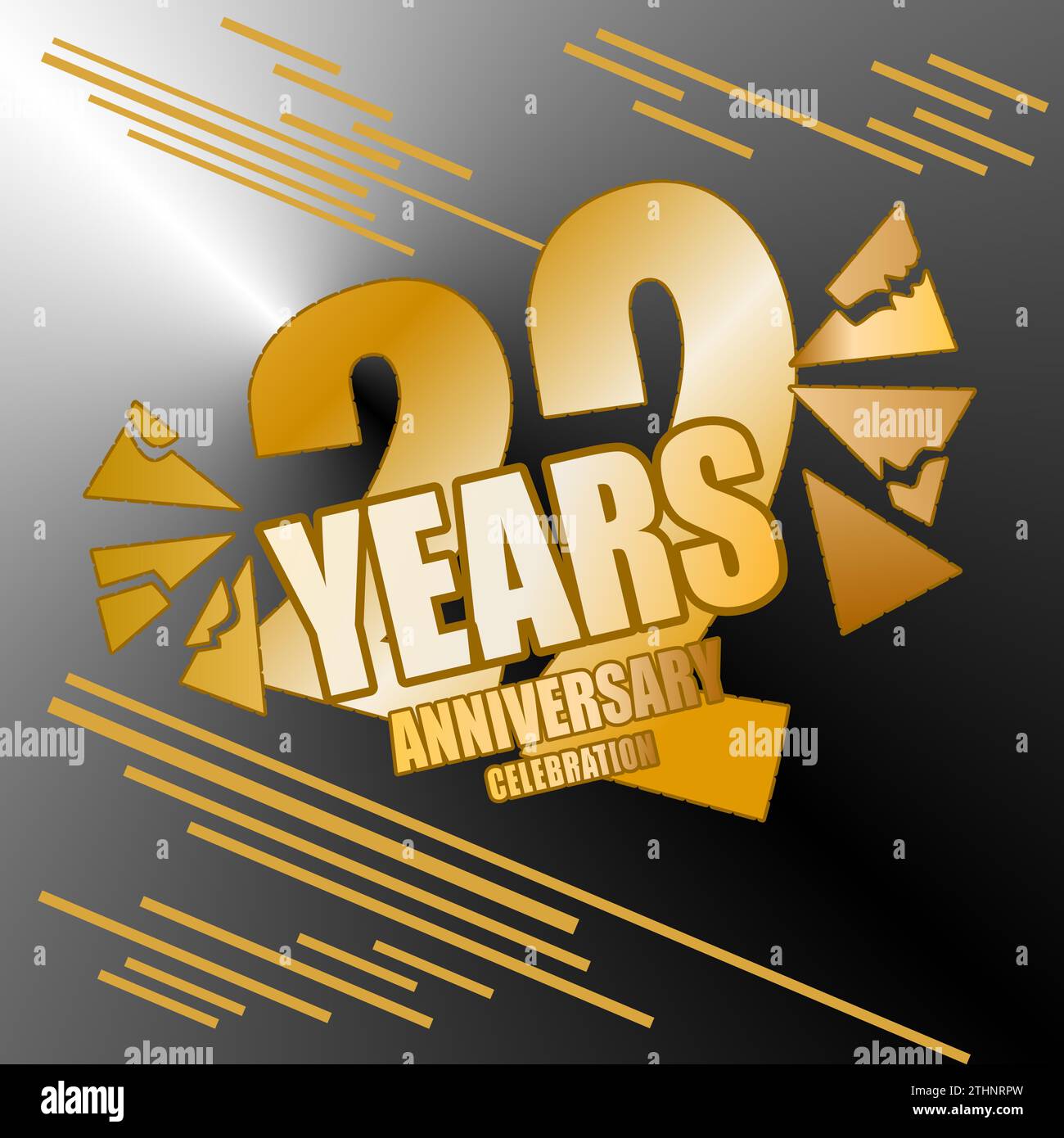 22th birthday Stock Vector Images - Alamy