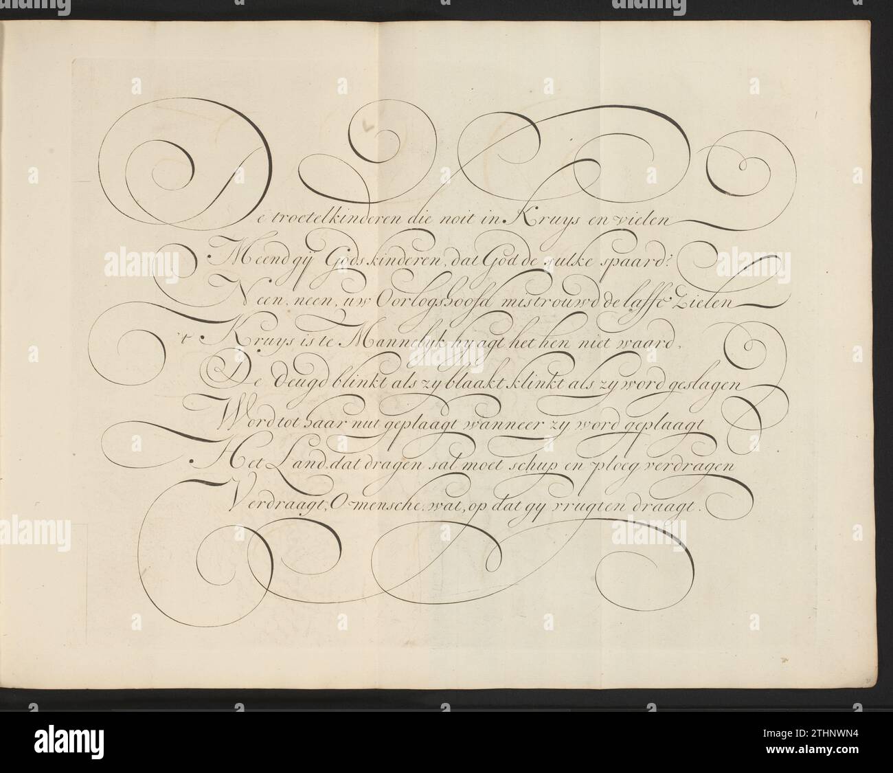 Writing example: The Troutelkinderen (...), Bastiaan Boers, 1660 - 1751 ...