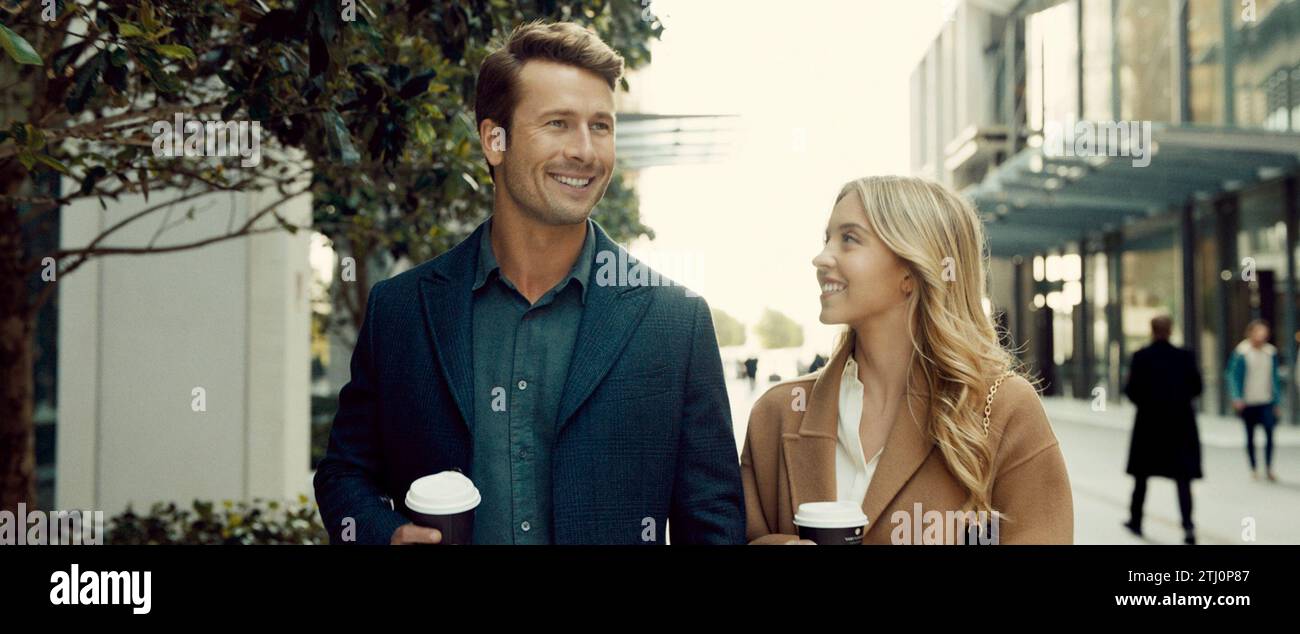 USA. Glen Powell and Sydney Sweeney in a scene from the (C)Sony ...