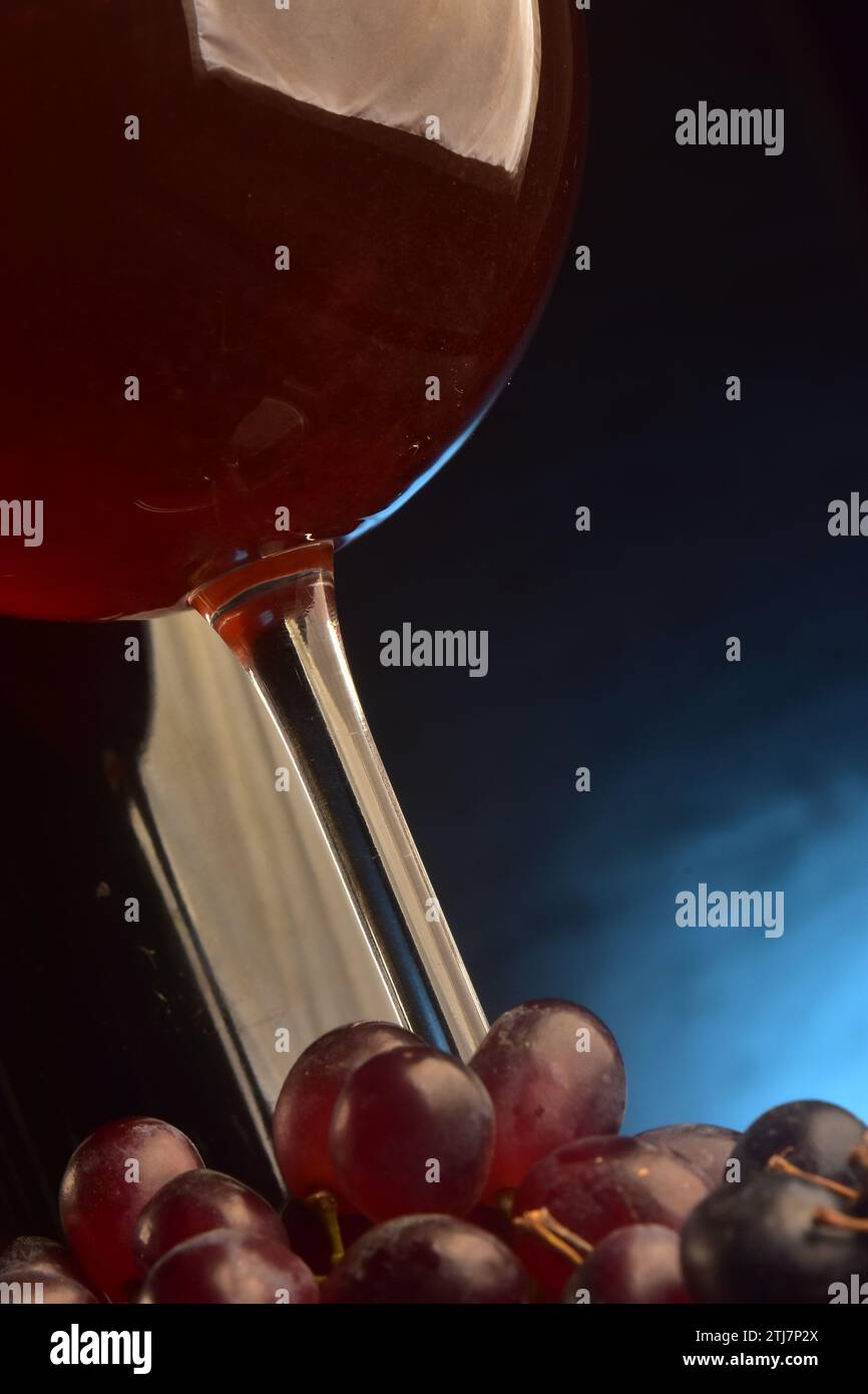 Glass of wine, celebration at winery Stock Photo - Alamy