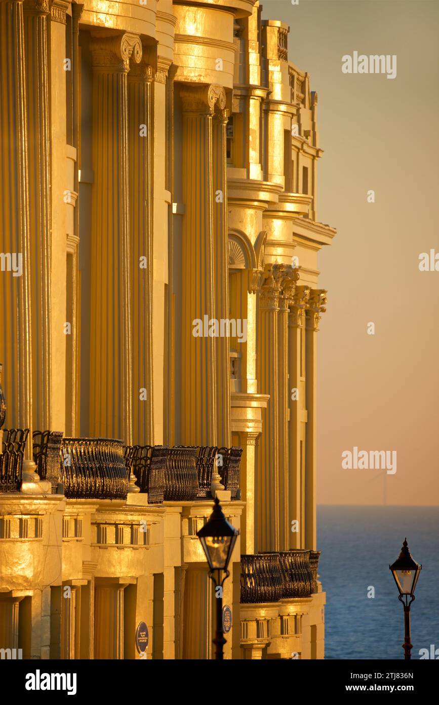Brunswick Square Hove East Sussex England Facades of the eastern terrace Regency period Grade I ...