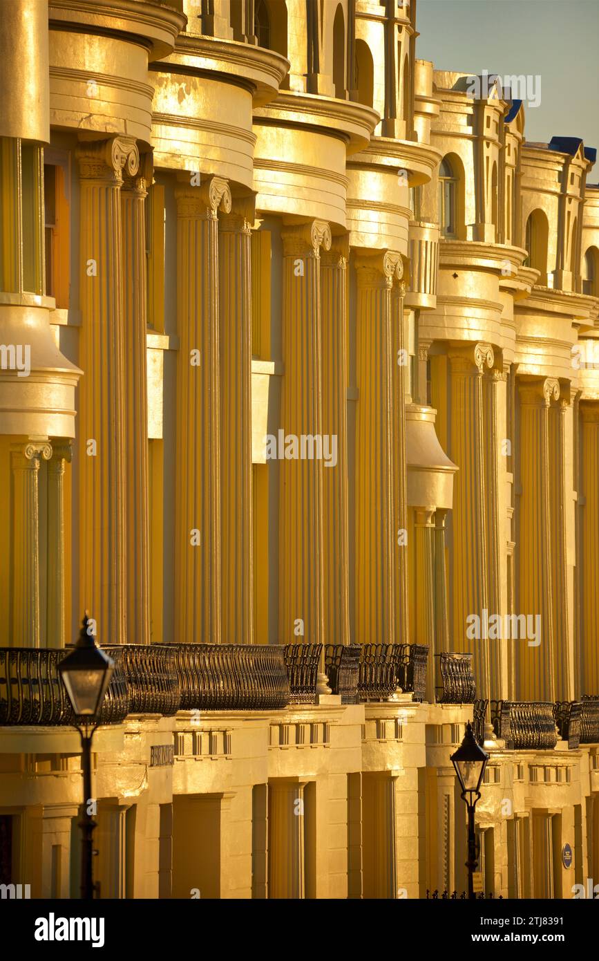 Brunswick Square Hove East Sussex England Facades of the eastern terrace Regency period Grade I ...