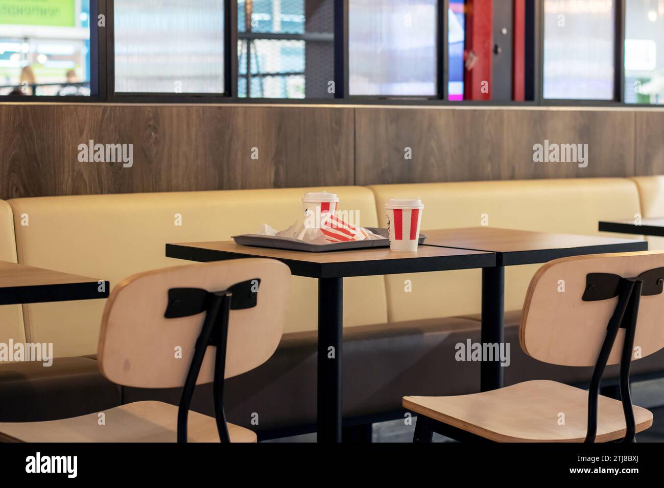 Kfc restaurant fast food inside interior hi-res stock photography and ...