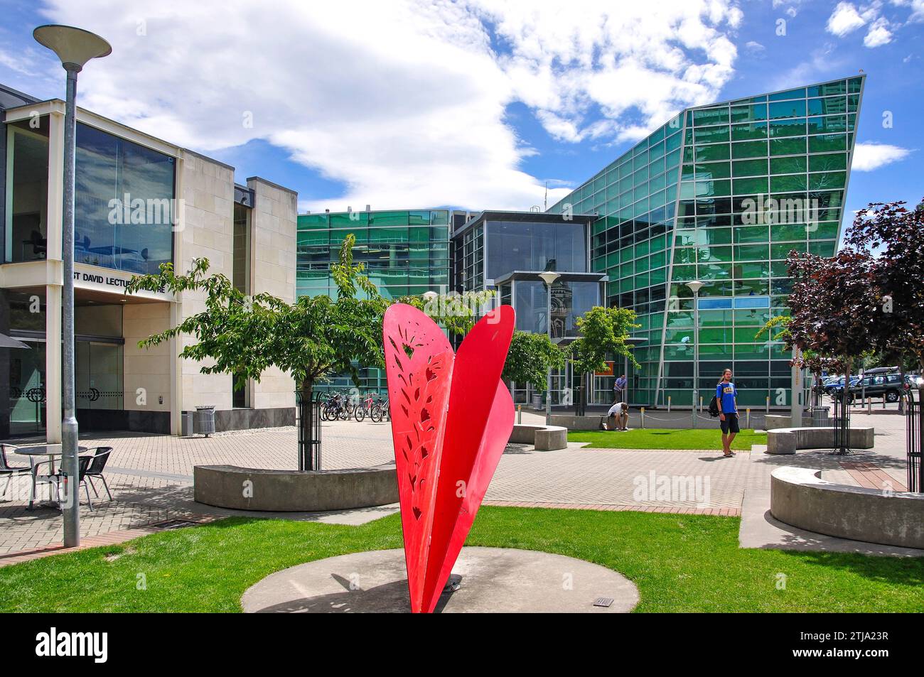 View of campus,, University of Otago, Dunedin, Otago, South Island, New ...
