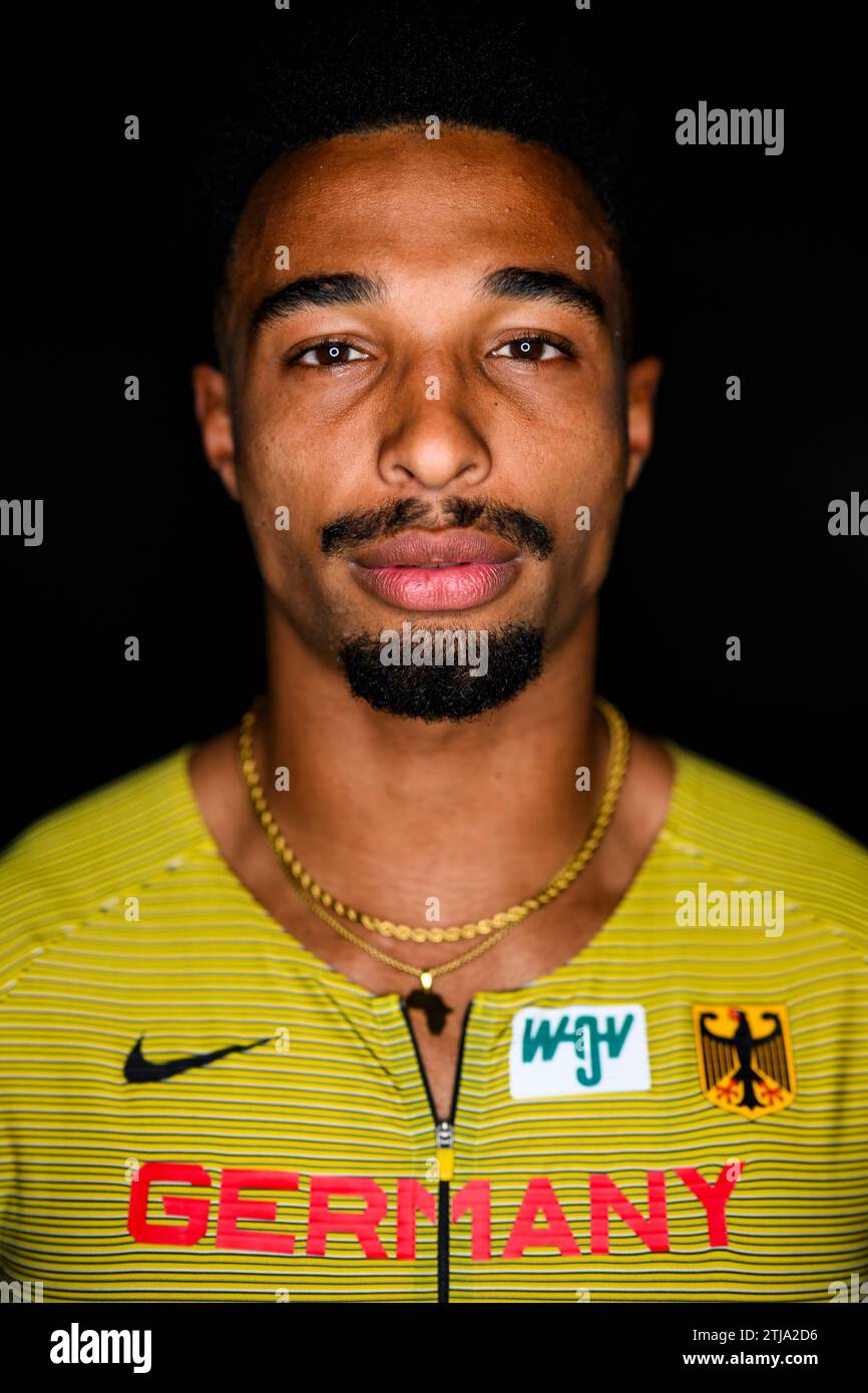 Baden Baden, Germany. 17th Dec, 2023. Portrait of athletics decathlete ...