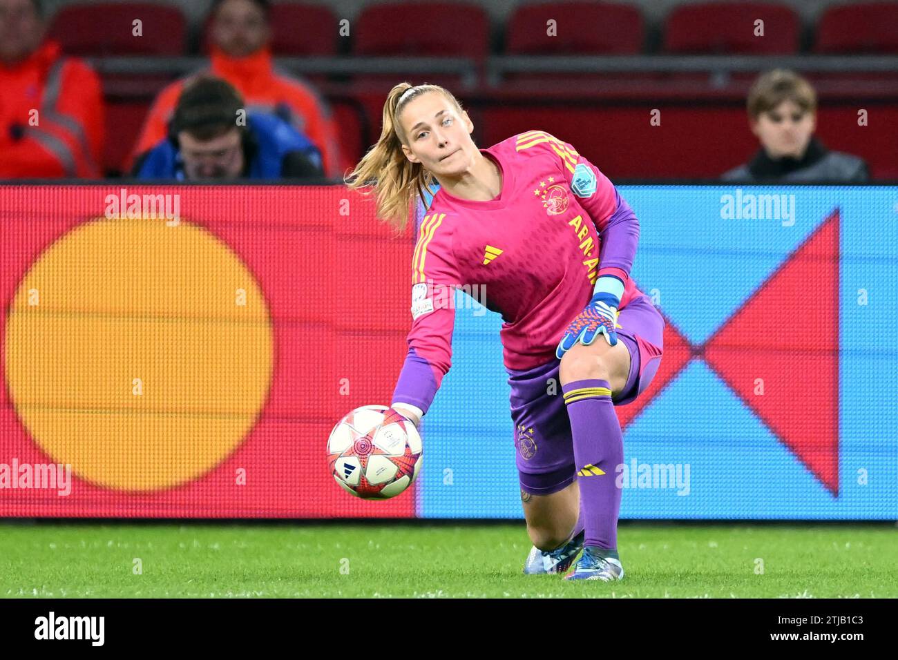 AMSTERDAM - Ajax goalkeeper Regina van Eijk during the UEFA Women's ...