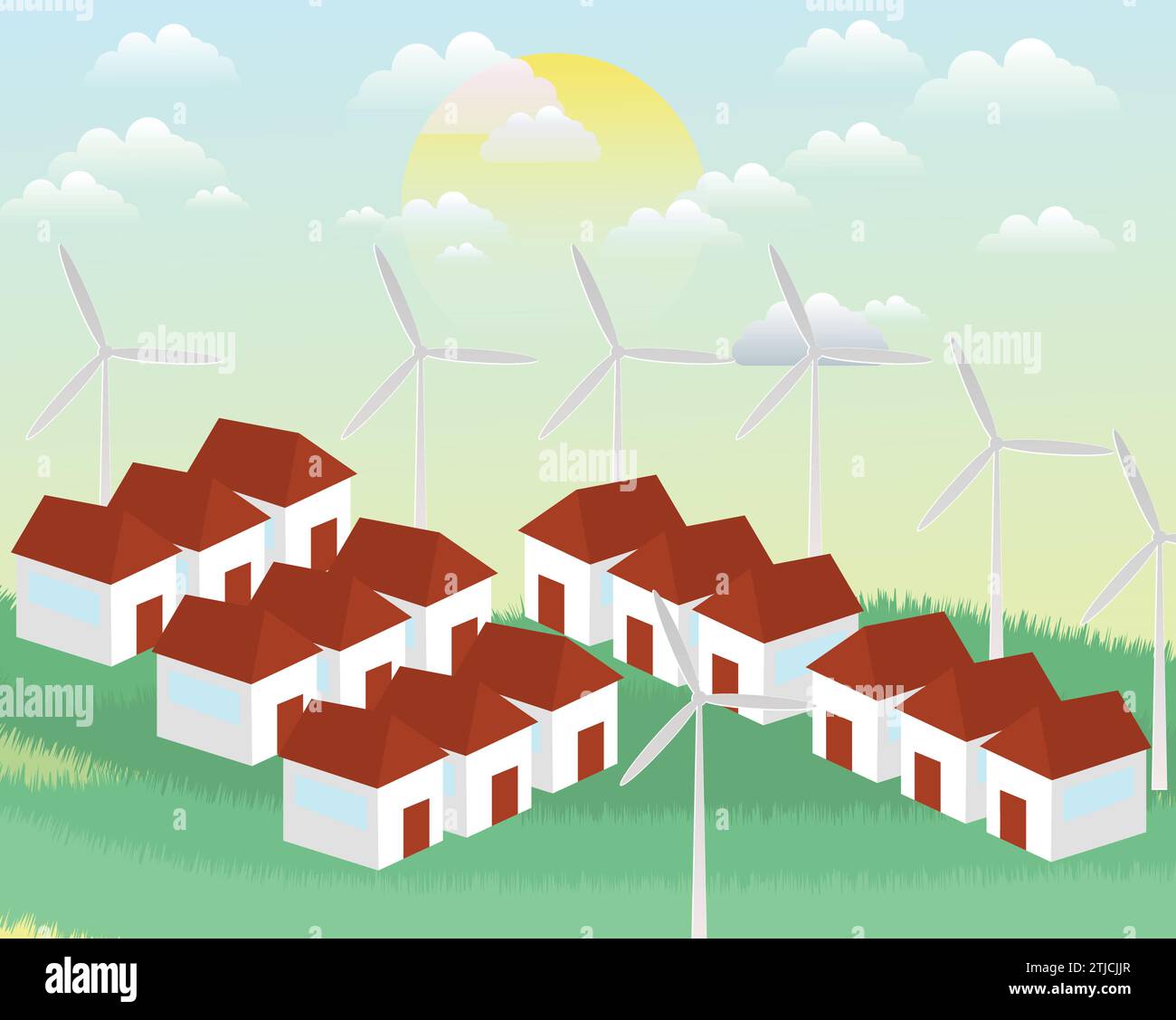 Sustainable community vectors hi-res stock photography and images - Alamy