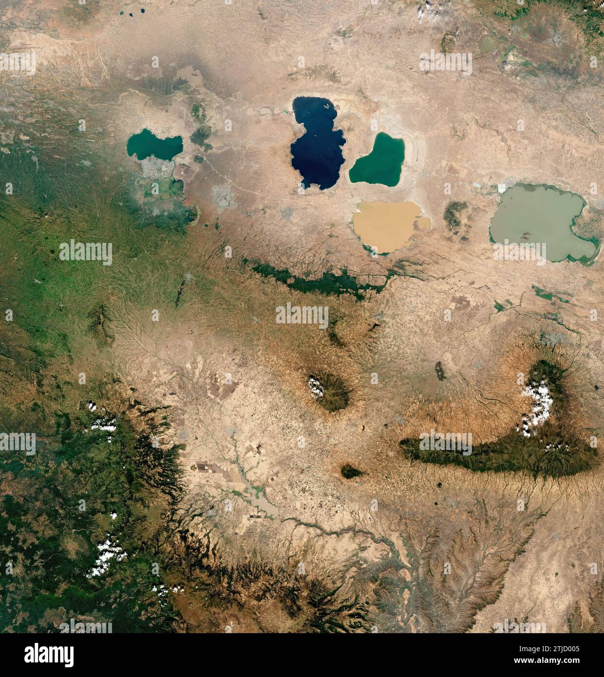 Tens of thousands of years ago, an inland sea connected the three ...