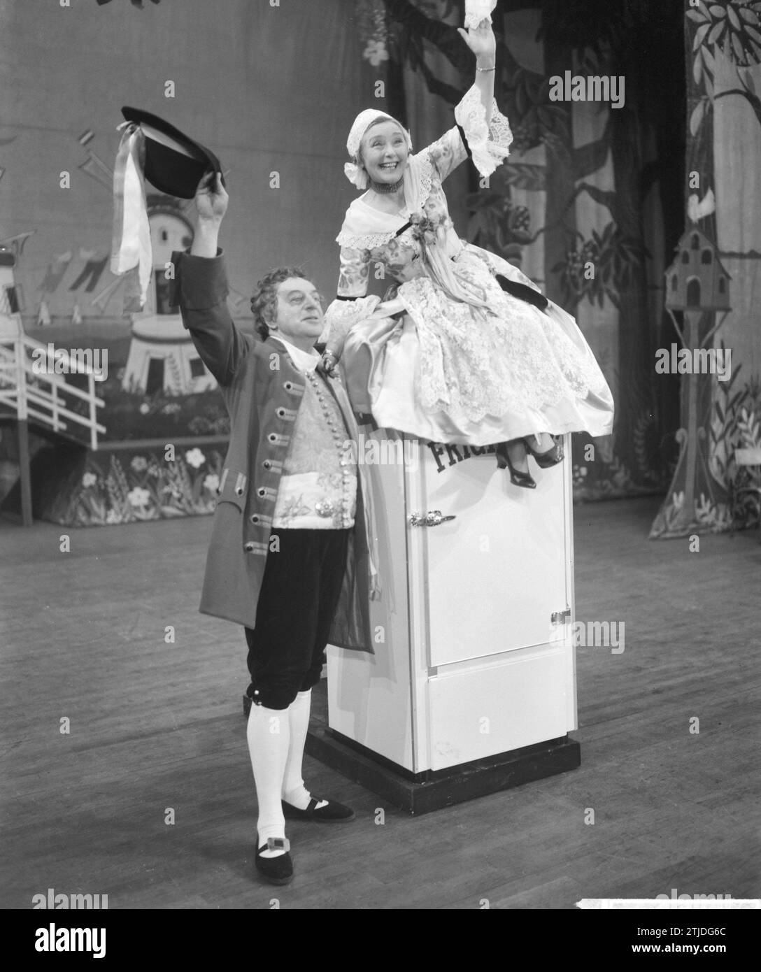 Wedding of Kloris and Roosje in the Stadsschouwburg ca. 1963 Stock ...