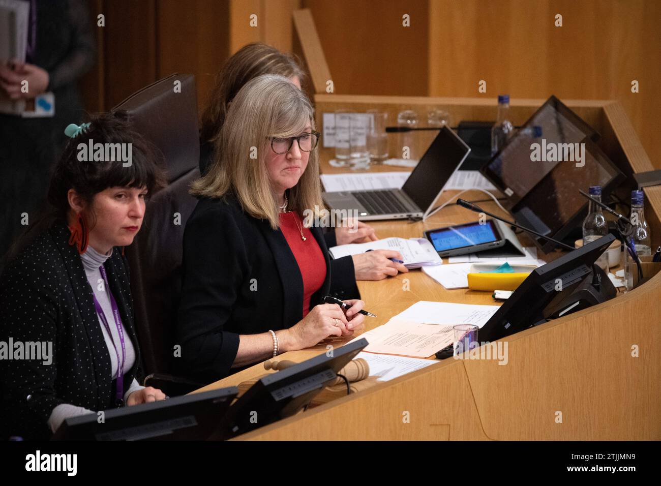 Edinburgh, Scotland, UK. 20th Dec, 2023. PICTURED: Alison Johnstone MSP ...