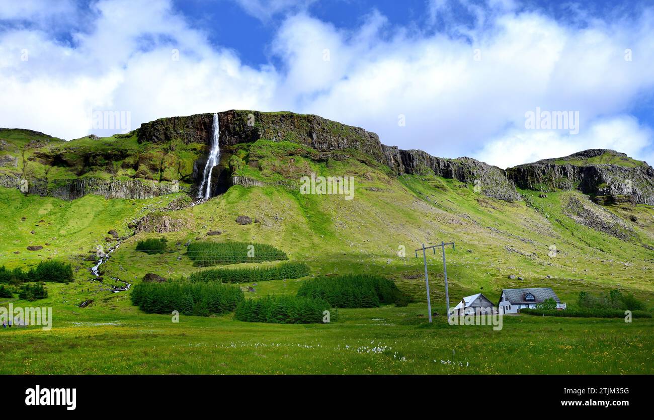 Bjarnafoss waterfall hi-res stock photography and images - Alamy