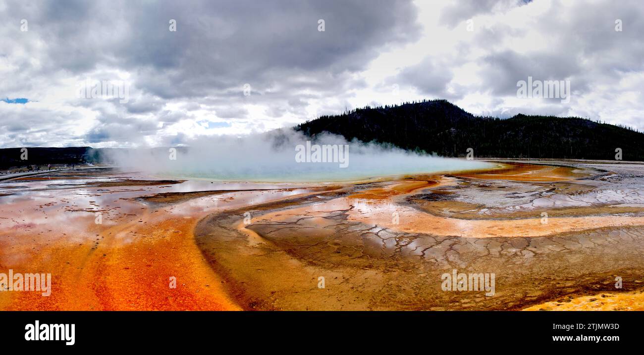Grand Prismatic Spring, Midway Geyser Basin Trail, Midway Geyser Basin ...
