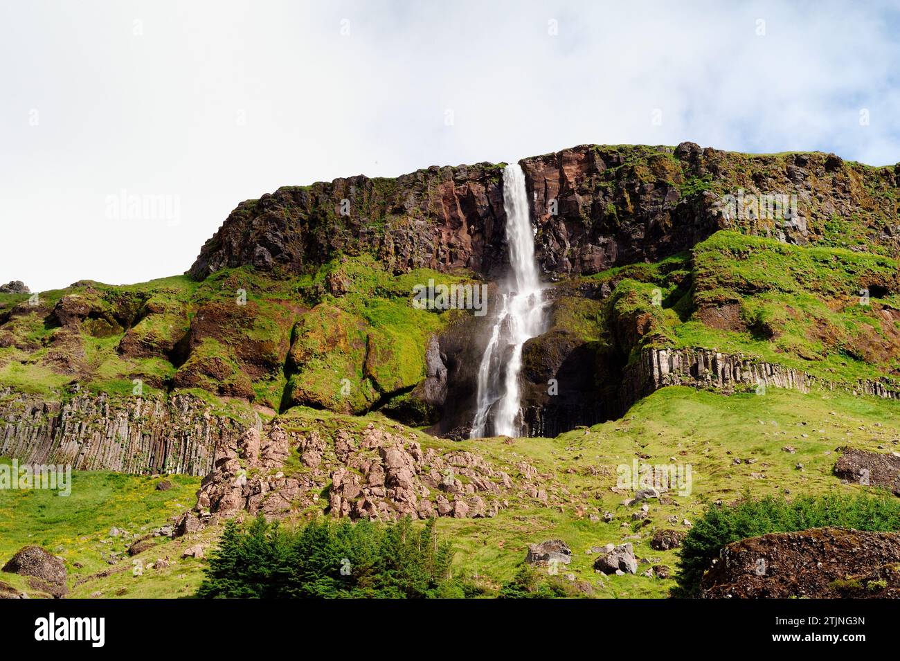 Bjarnafoss waterfall in the Icelandic countryside Stock Photo - Alamy