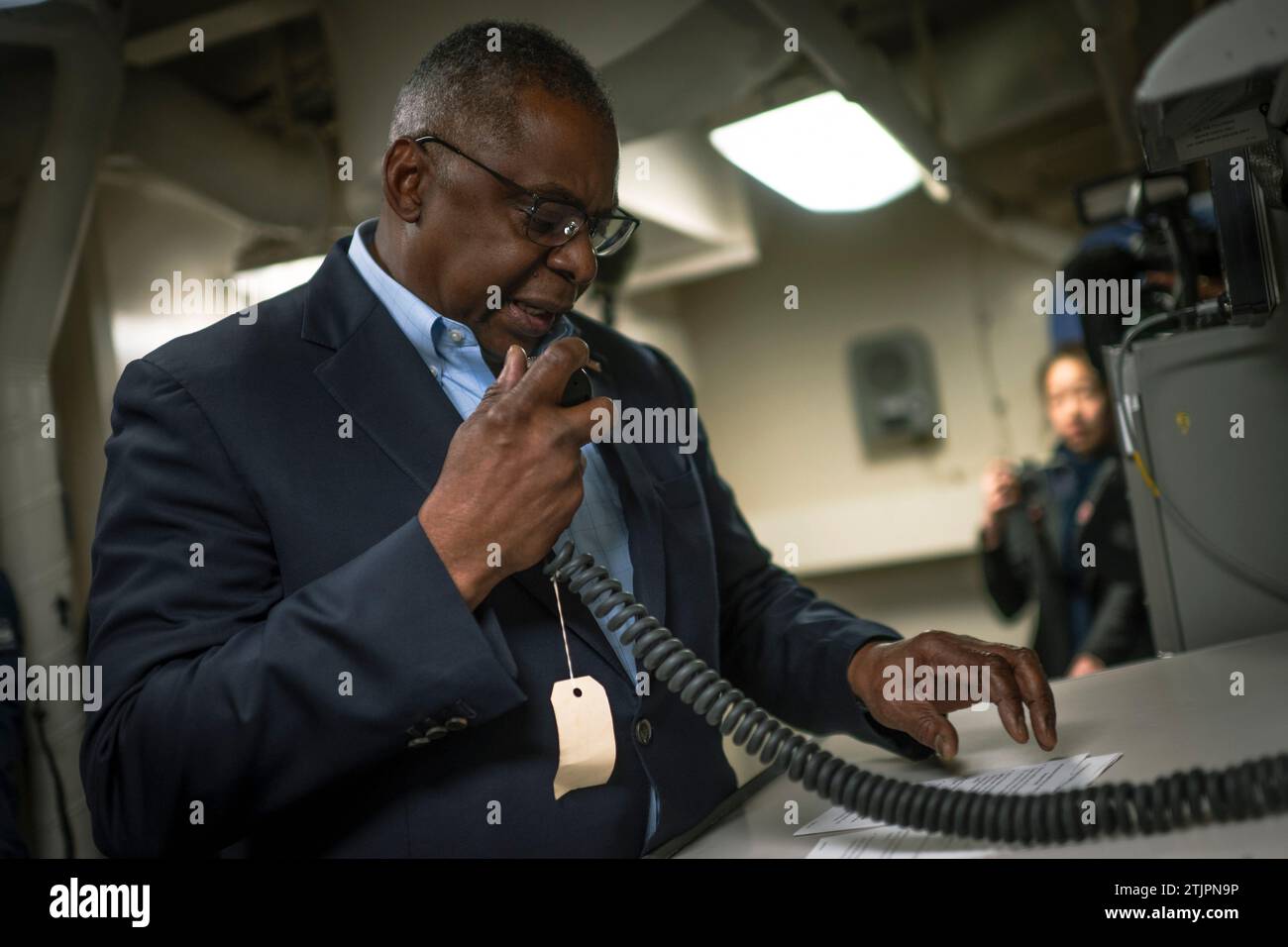 USS Gerald R Ford, United States. 20th Dec, 2023. U.S. Secretary of ...