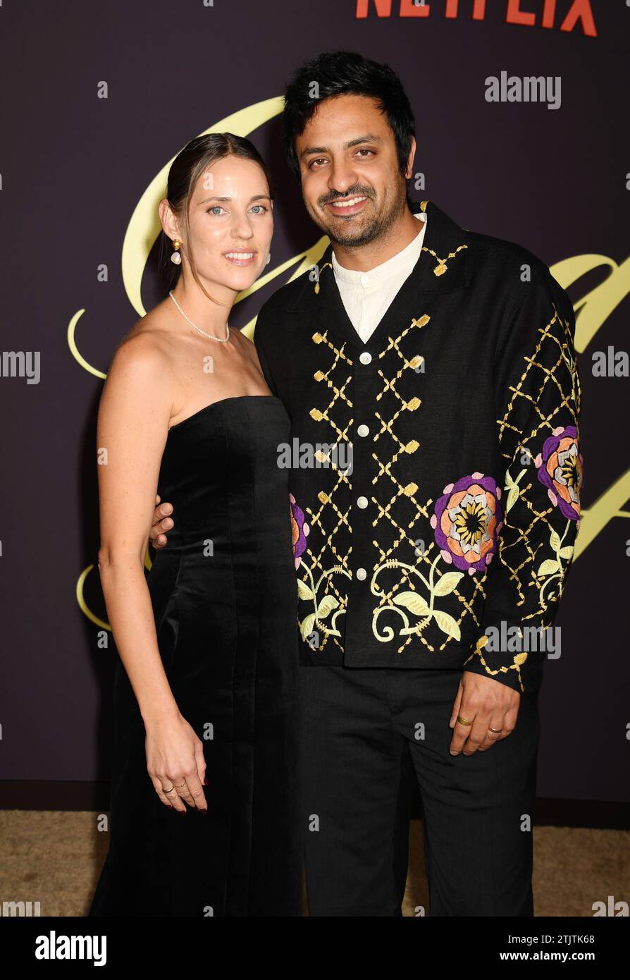 LOS ANGELES, CALIFORNIA - DECEMBER 19: (L-R) Jessica Gadhia and Sameer ...