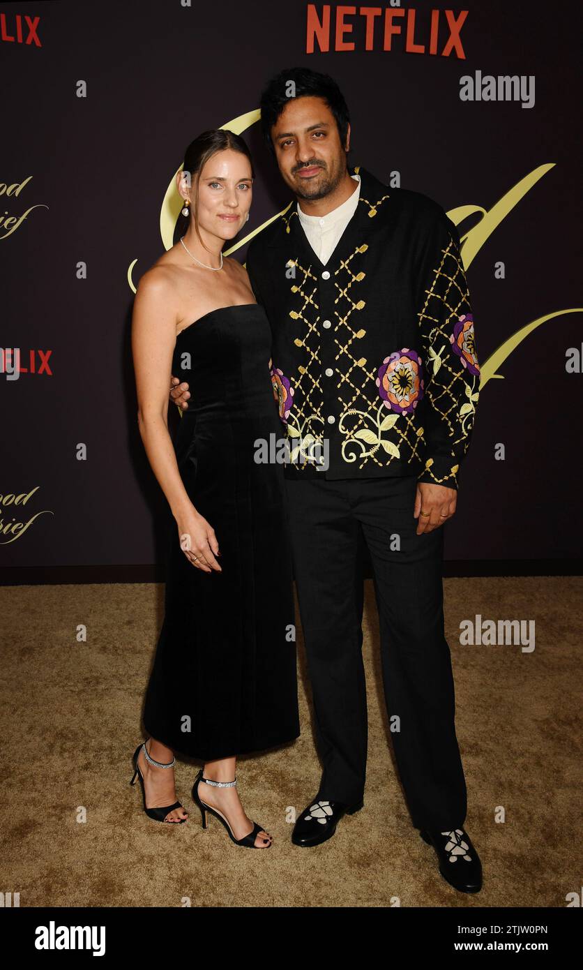 LOS ANGELES, CALIFORNIA - DECEMBER 19: (L-R) Jessica Gadhia and Sameer ...