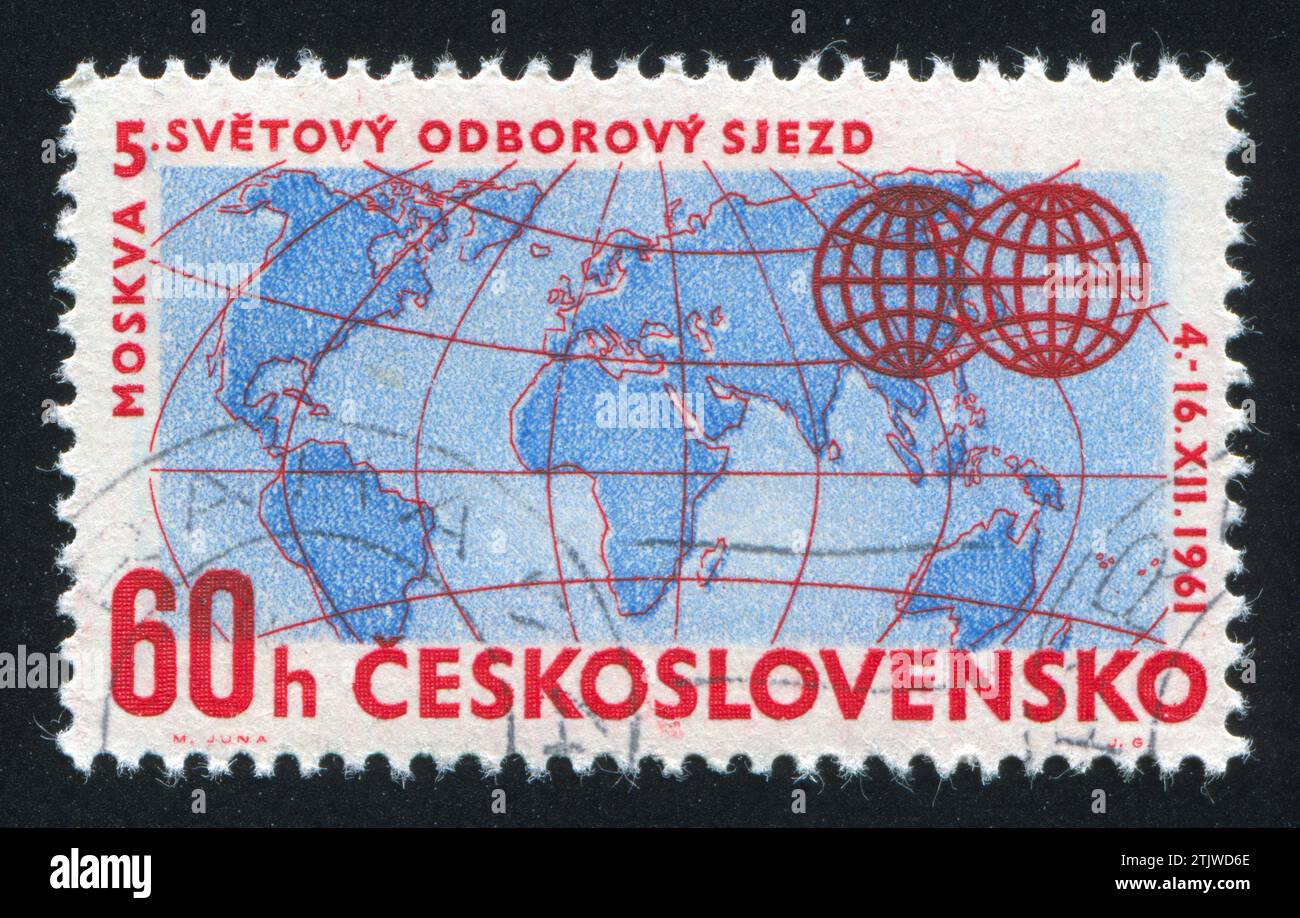 Old map of czechoslovakia hi-res stock photography and images - Alamy