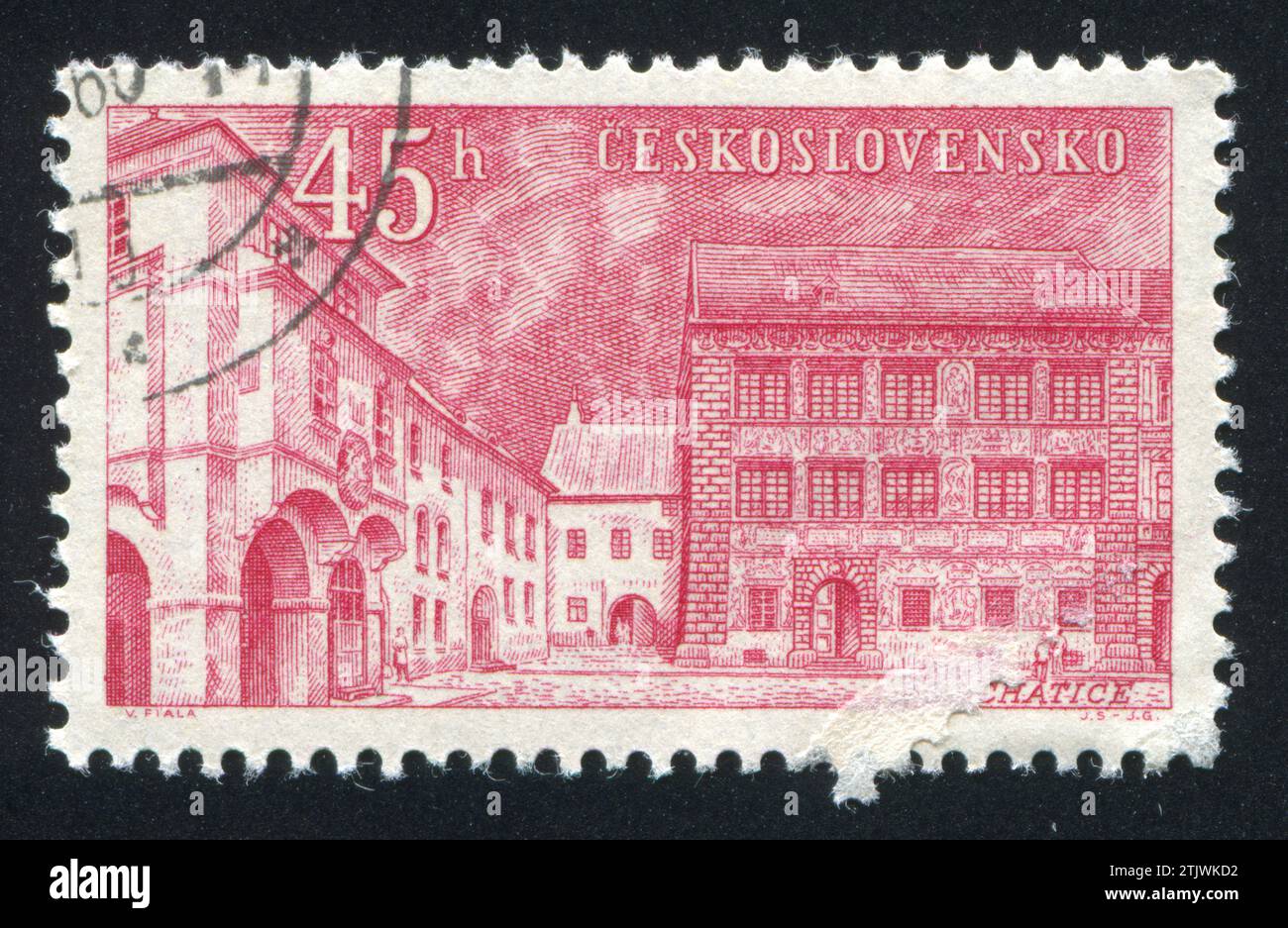 CZECHOSLOVAKIA - CIRCA 1955: stamp printed by Czechoslovakia, shows ...