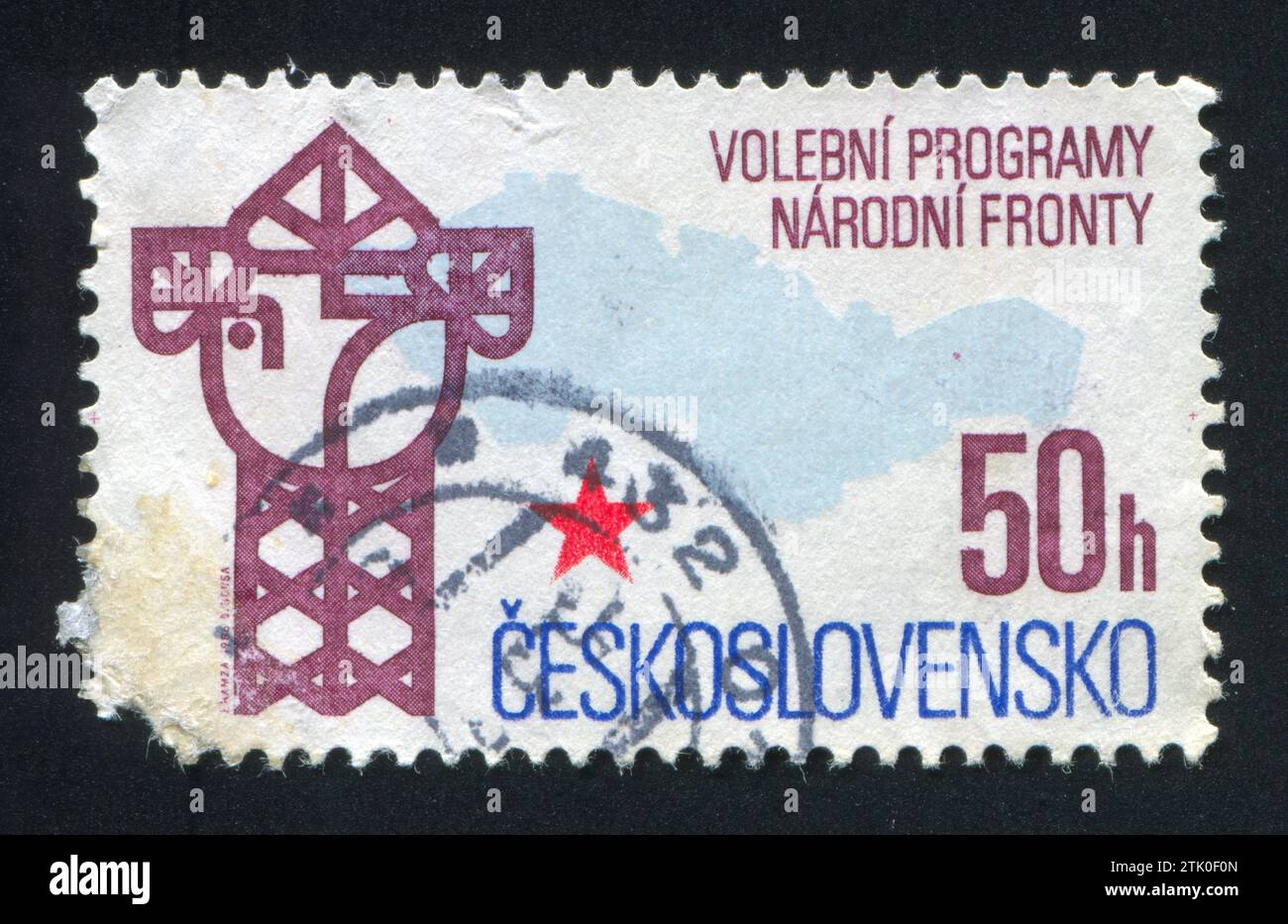 CZECHOSLOVAKIA - CIRCA 1986: stamp printed by Czechoslovakia, shows ...