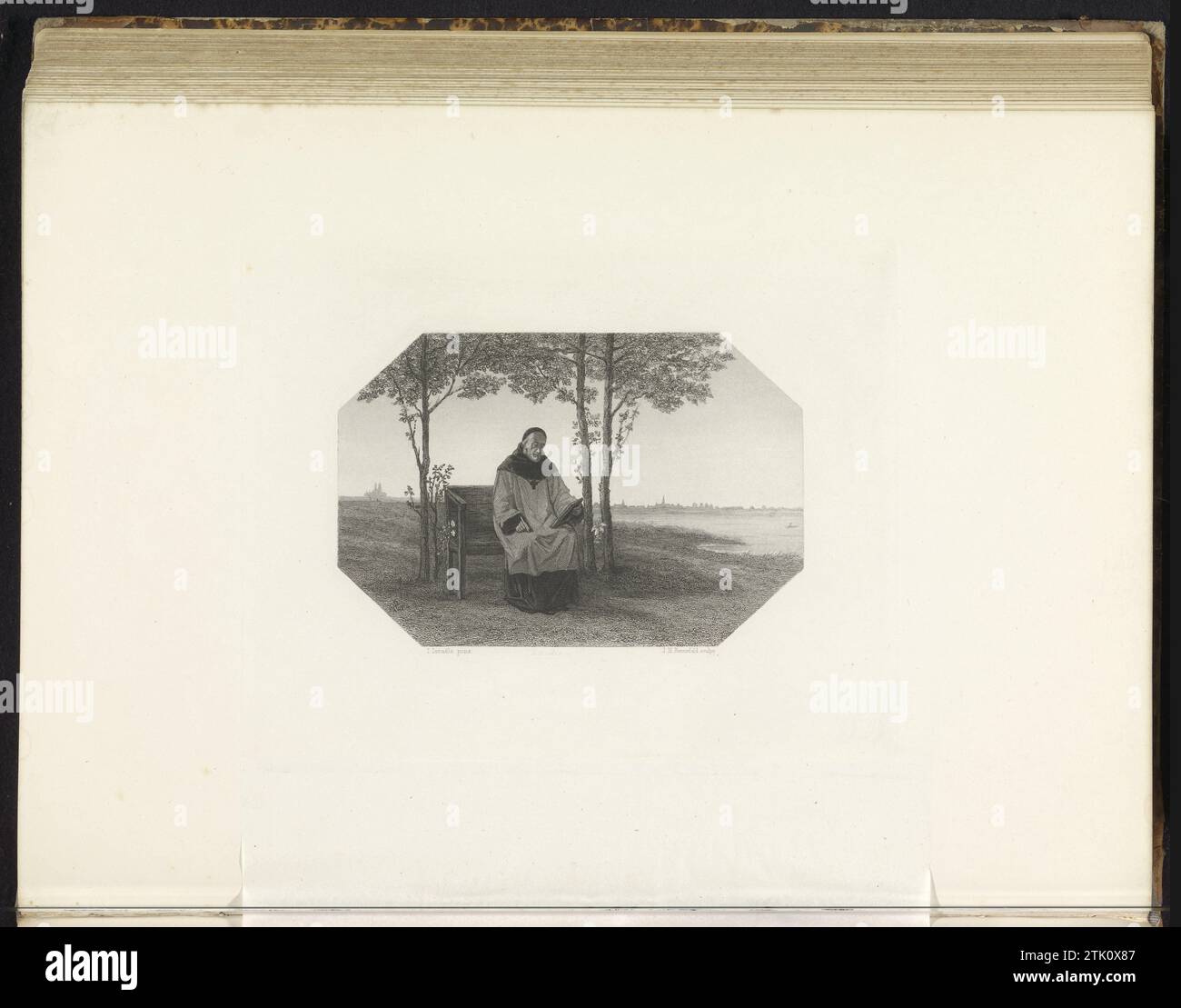 Thomas in Kempis, ca. 1450, 1865 - 1870 Thomas à Kempis, while writing under a tree, ca. 1450 ...