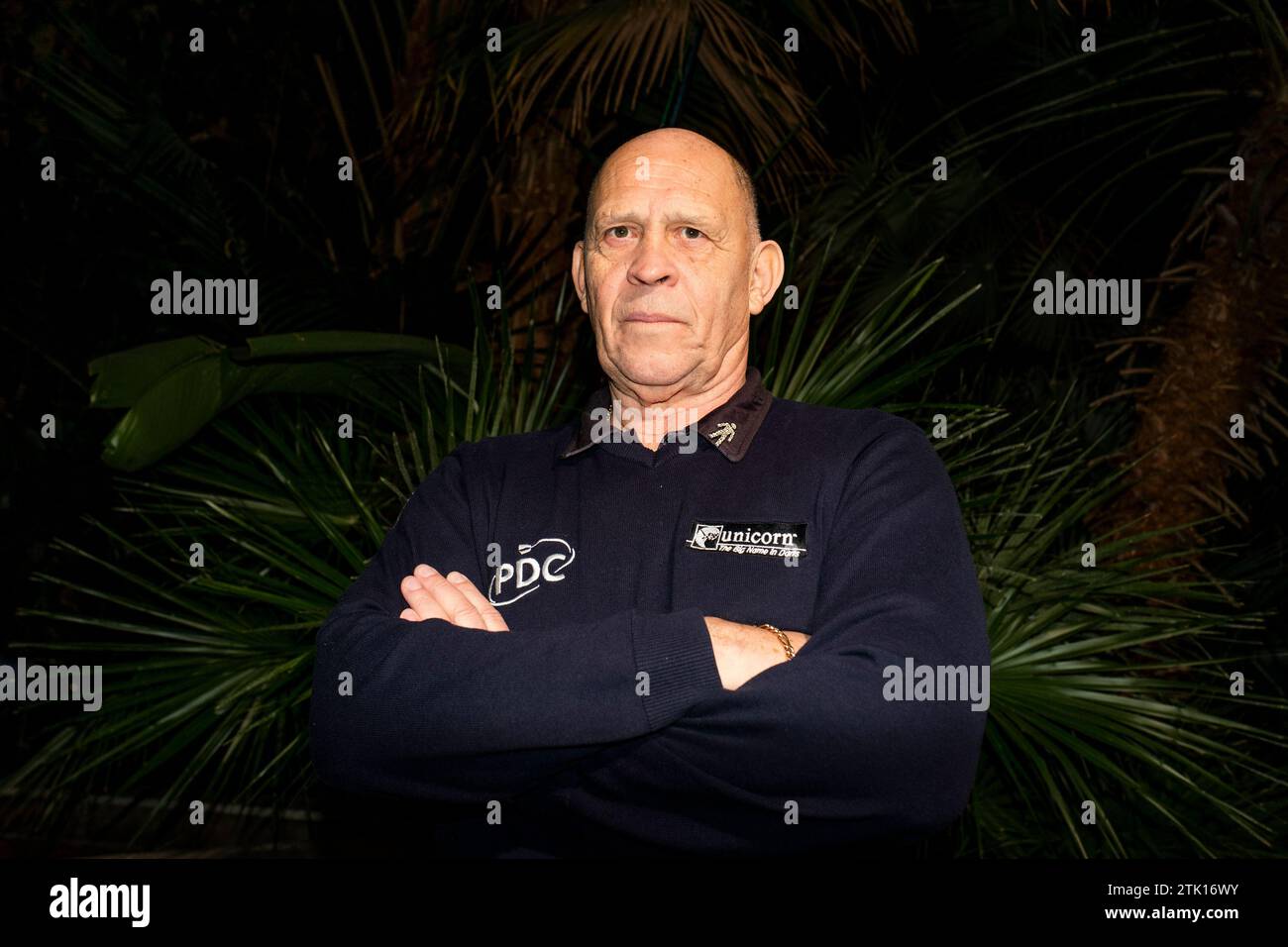 Referee Russ Bray poses for photos on day six of the Paddy Power World ...