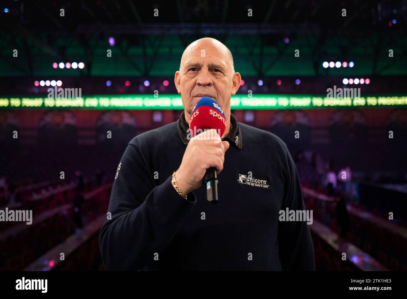 Referee Russ Bray poses for photos on day six of the Paddy Power World ...