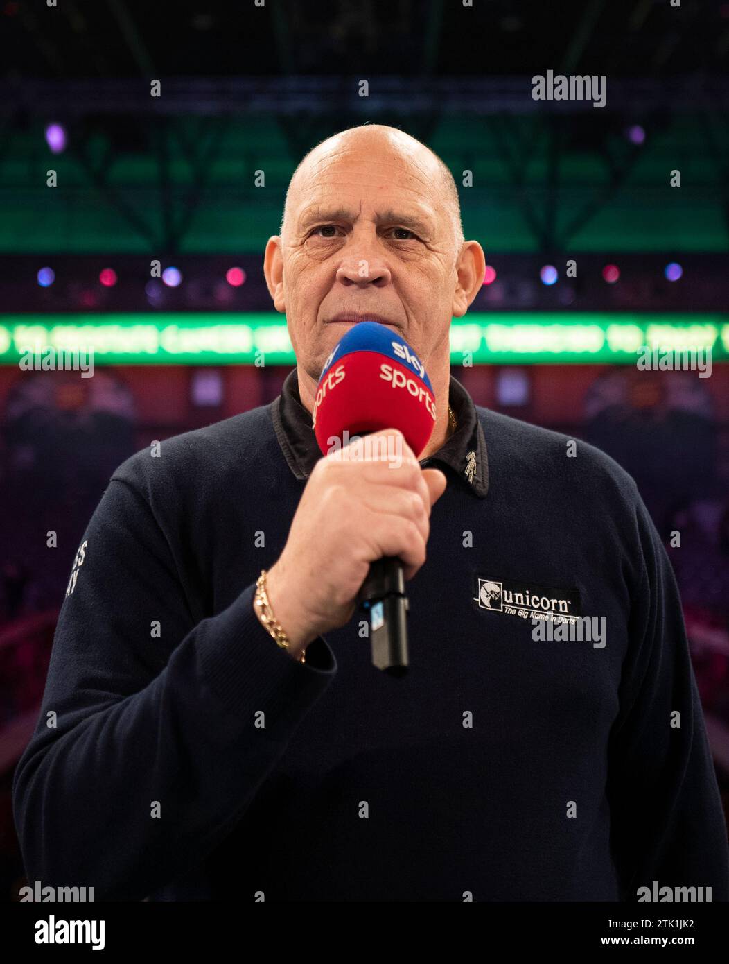 Referee Russ Bray poses for photos on day six of the Paddy Power World ...