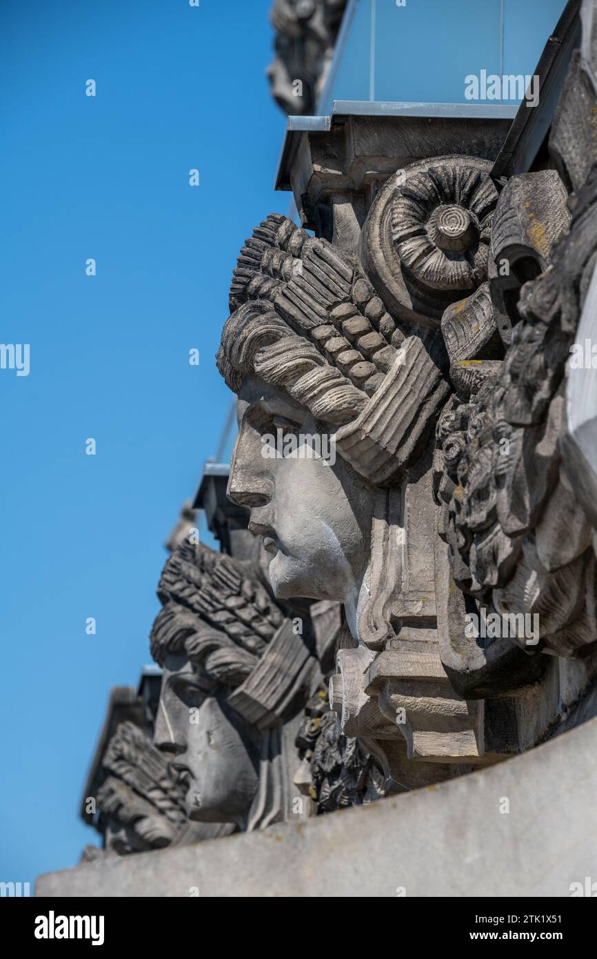 Sculpture on top of the Reichstag Building in Berlin Germany Stock ...