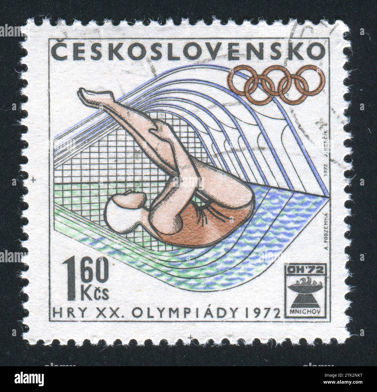 CZECHOSLOVAKIA - CIRCA 1972: stamp printed by Czechoslovakia, shows ...