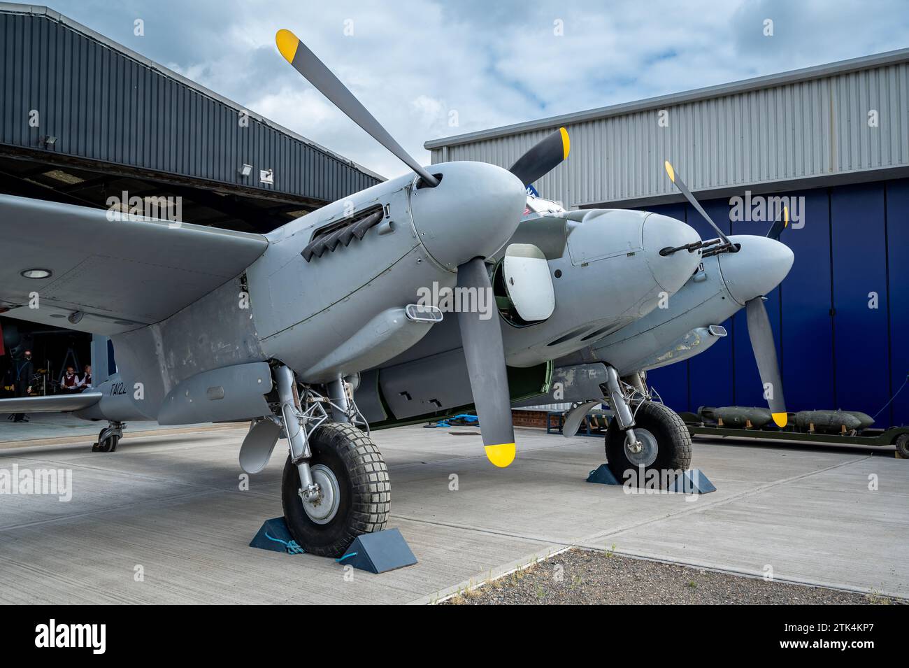 Dehaviland Mosquito twin engine British WWII fighter bomber Stock Photo ...