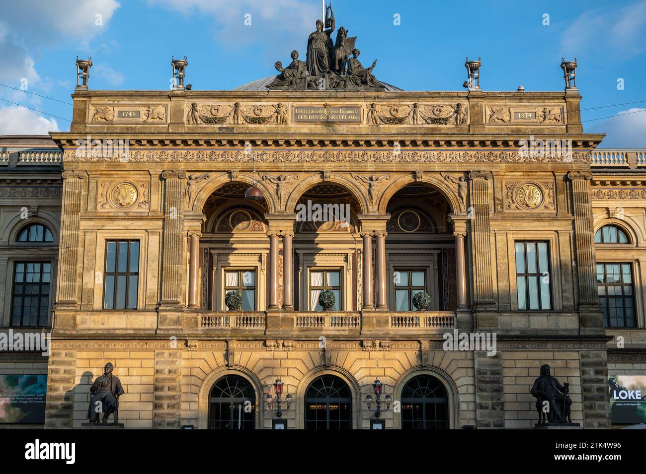 Royal Danish Theatre from the outside in Copenhagen Denmark Stock Photo ...