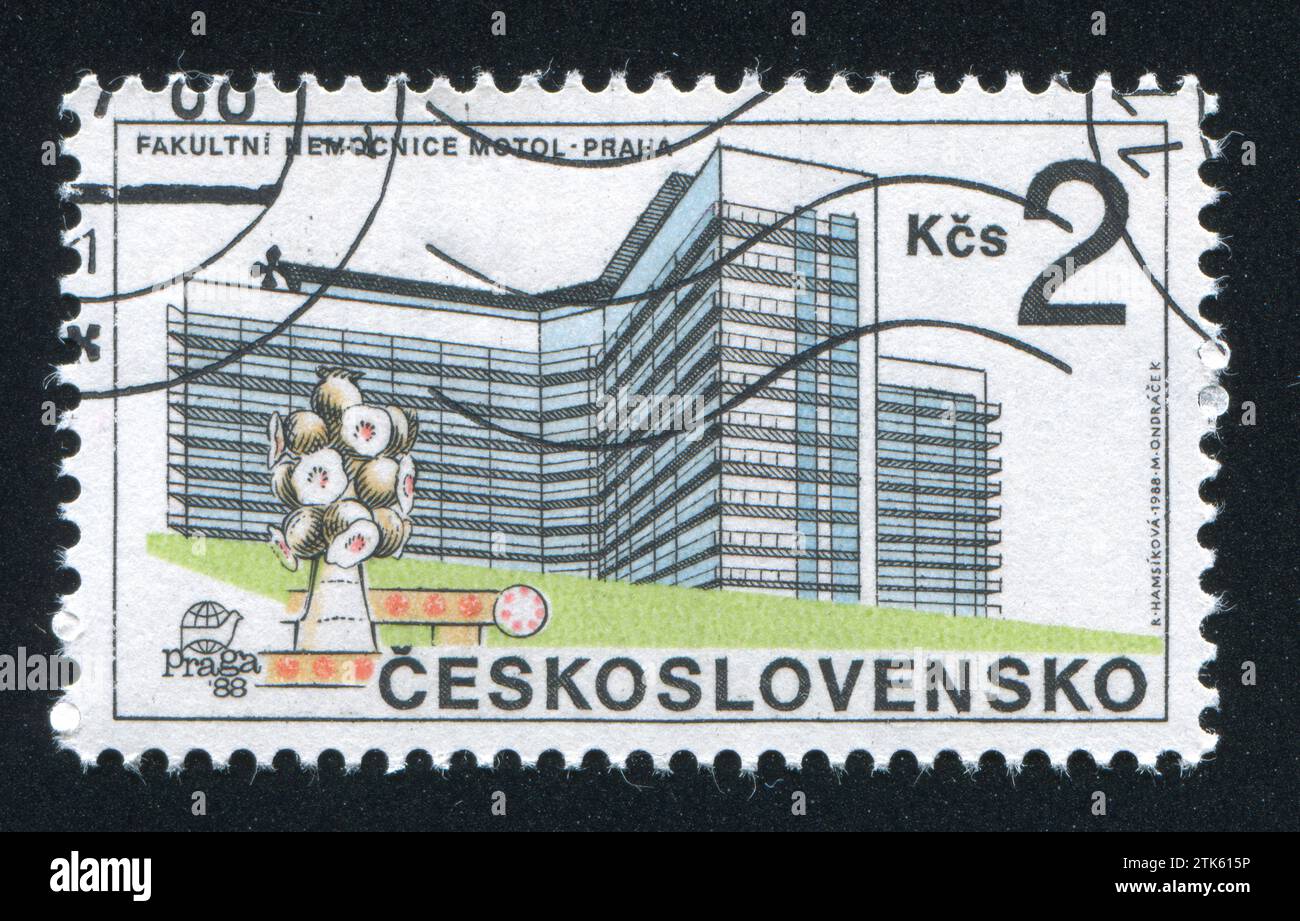 CZECHOSLOVAKIA - CIRCA 1988: stamp printed by Czechoslovakia, shows ...