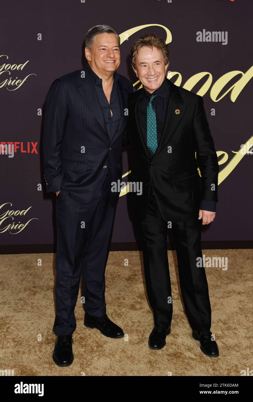 LOS ANGELES, CALIFORNIA - DECEMBER 19: (L-R) Ted Sarandos, Co-CEO of Netflix and Martin Short ...
