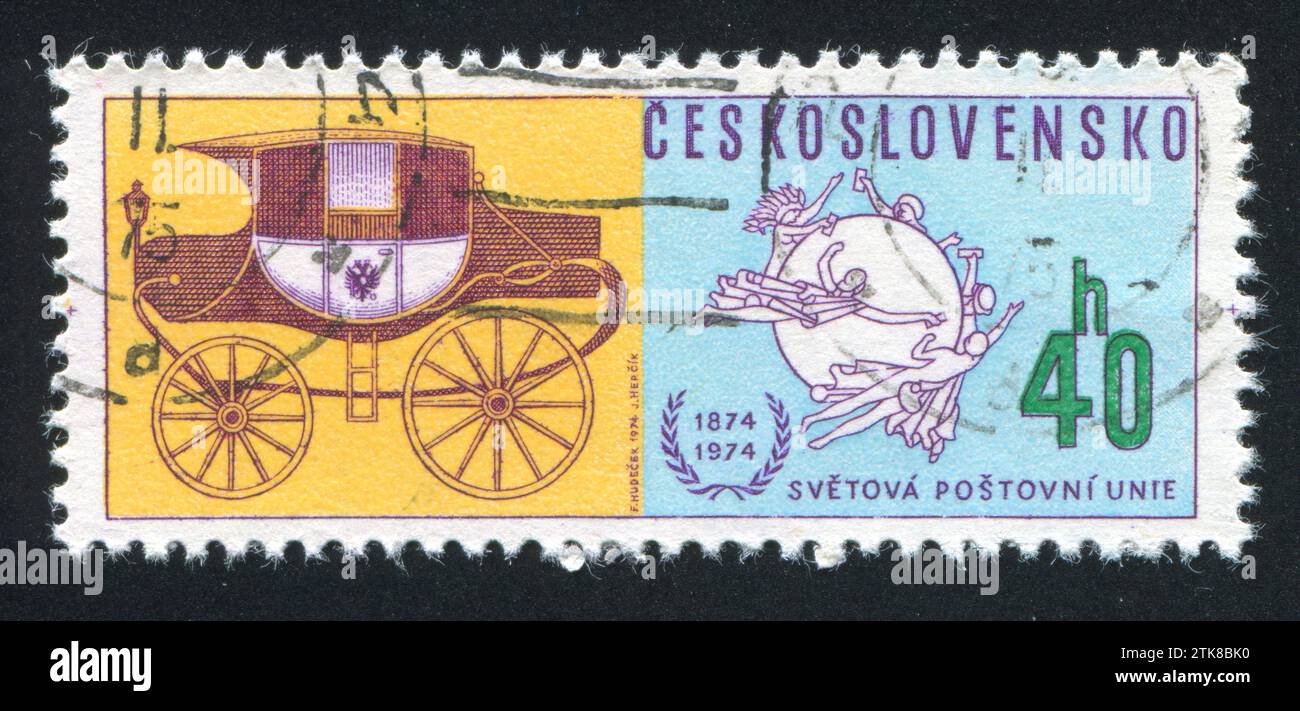 CZECHOSLOVAKIA - CIRCA 1974: stamp printed by Czechoslovakia, shows ...