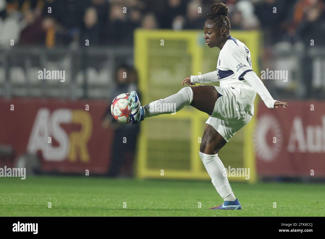 Sandy Baltimore of Paris Saint-Germain controls the ball during UEFA ...
