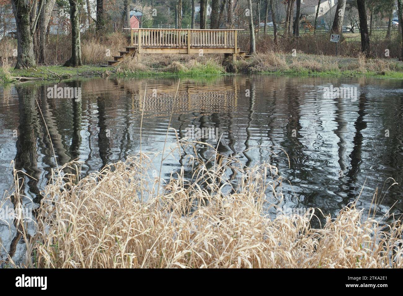 An afternoon at Covered Bridge Park in New Britain, PA Stock Photo - Alamy