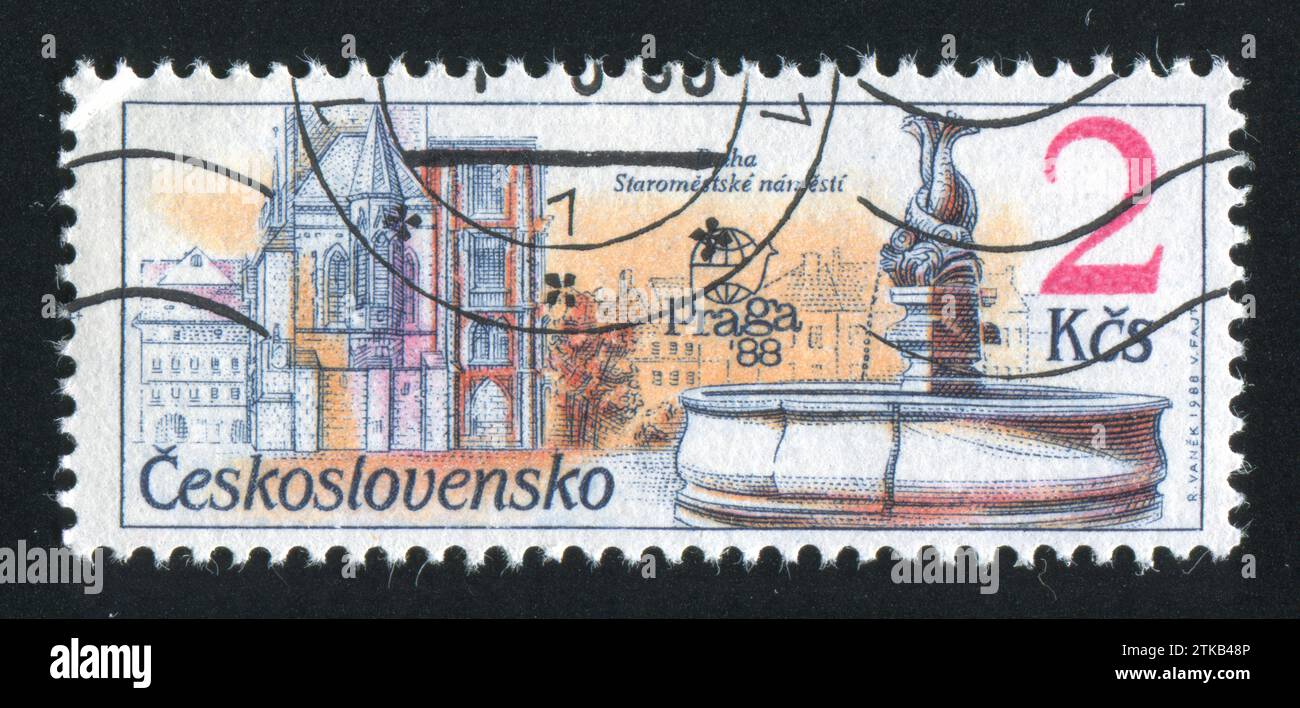 CZECHOSLOVAKIA - CIRCA 1988: stamp printed by Czechoslovakia, shows ...