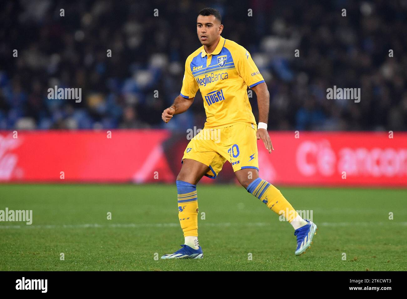 Naples, Italy. 19 Dec, 2023. Walid Cheddira of Frosinone Calcio during ...