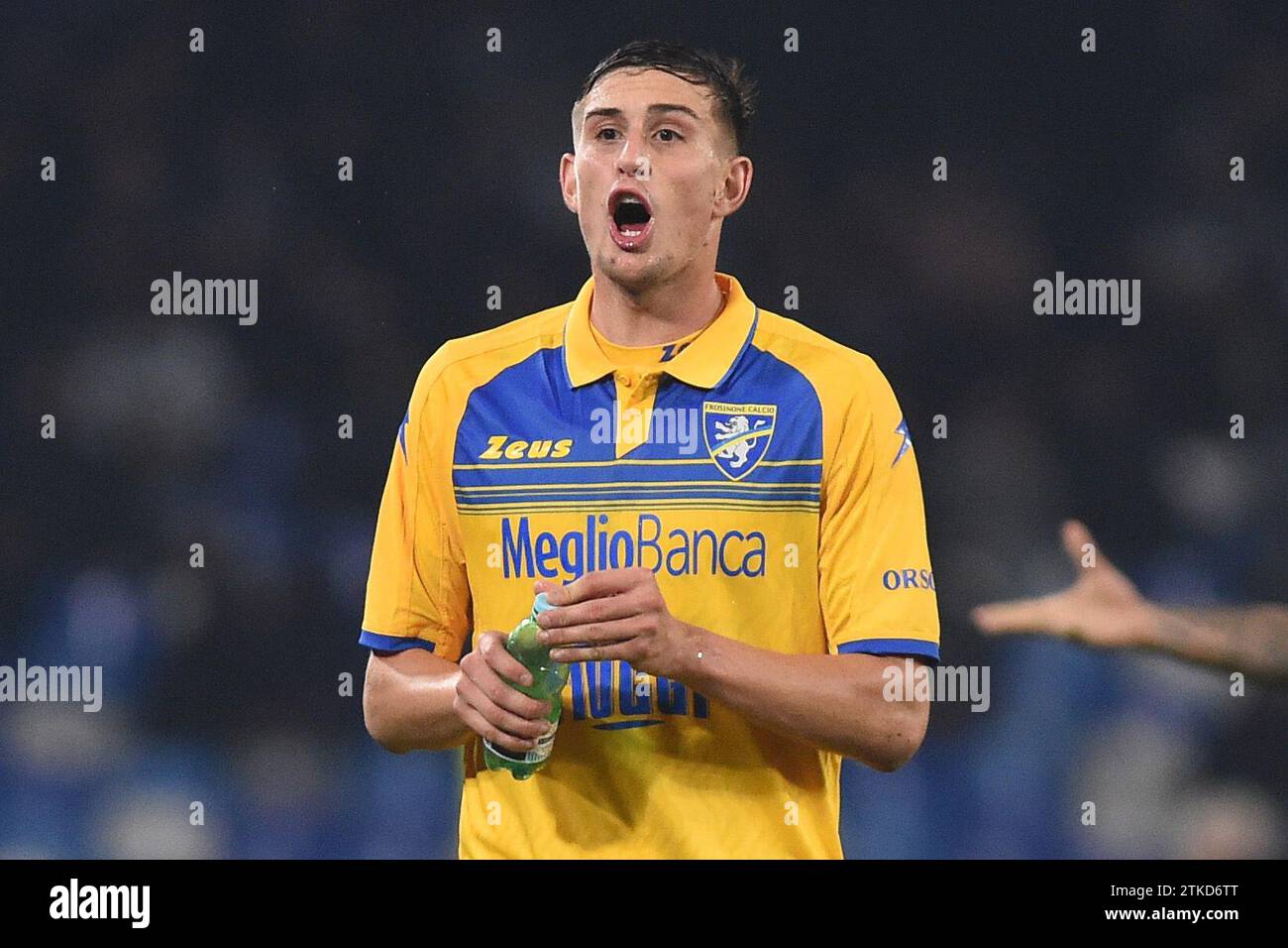 Naples, Italy. 19 Dec, 2023. Ilario Monterisi of Frosinone Calcio ...