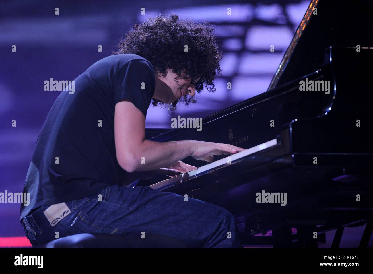 Verona Italy 2009-06-07 : Giovanni Allevi live concert during the music ...