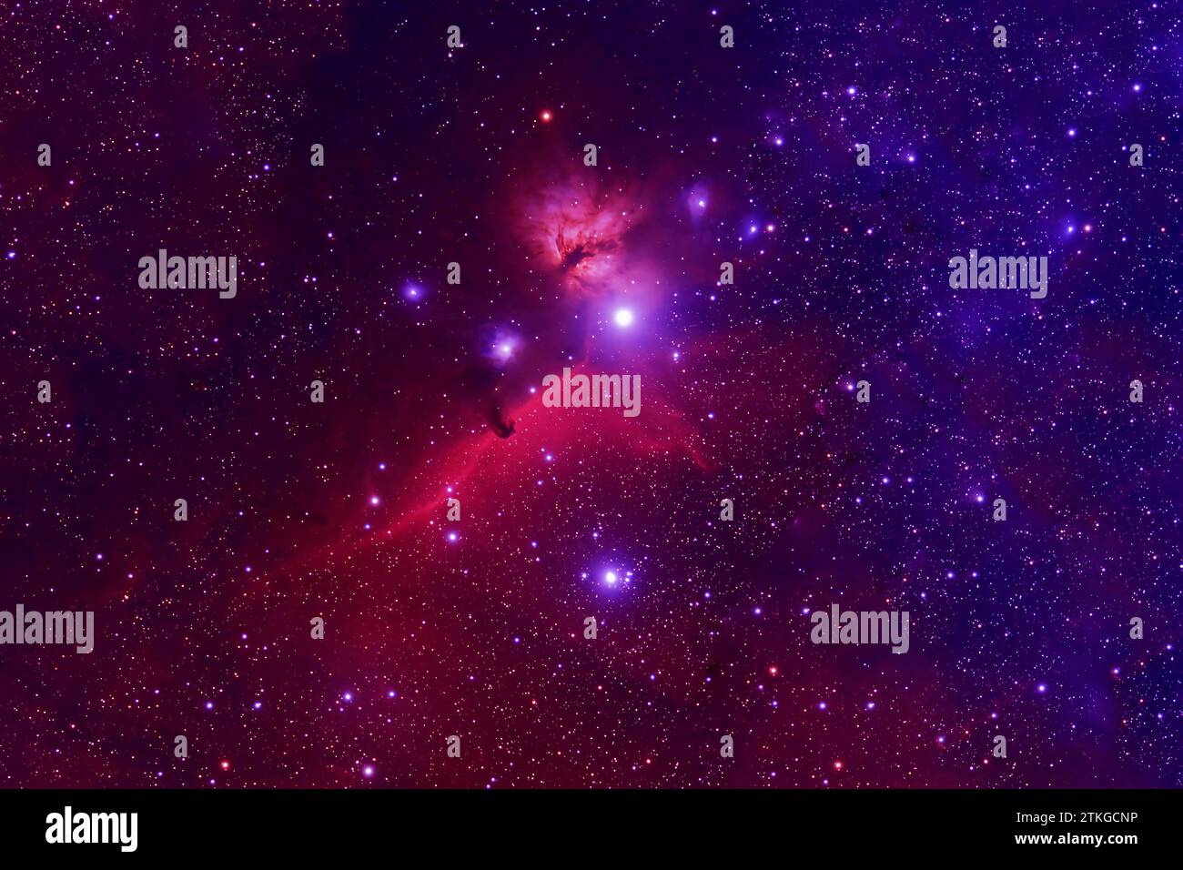 Red cosmic nebula. Elements of this image furnished by NASA Stock Photo ...
