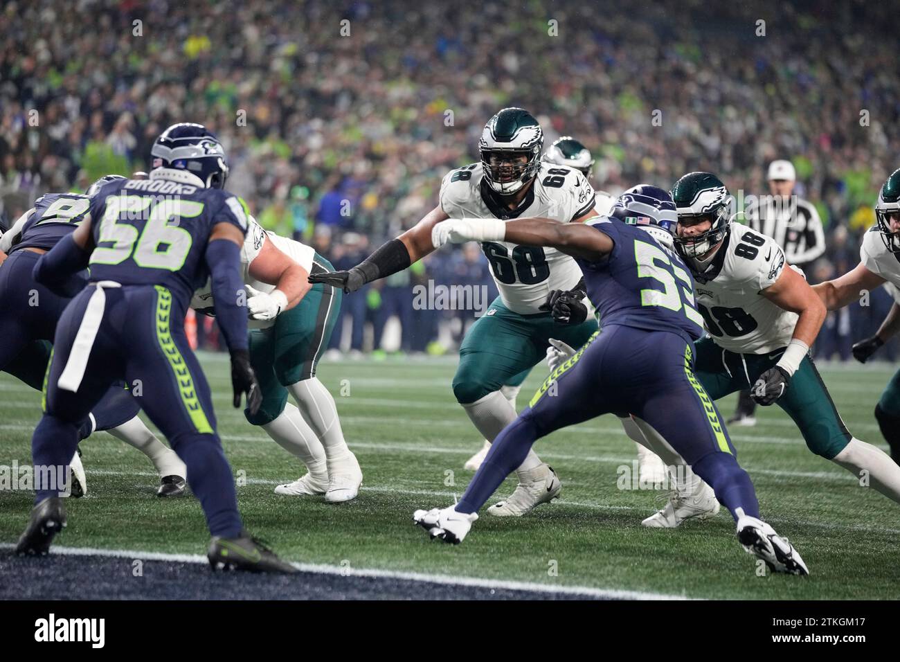 Philadelphia Eagles offensive tackle Jordan Mailata (68) blocks during ...