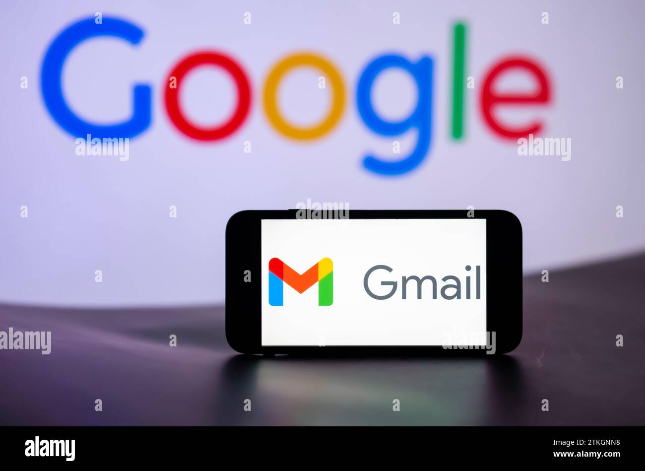 In this photo illustration, the Gmail logo is seen displayed on a ...