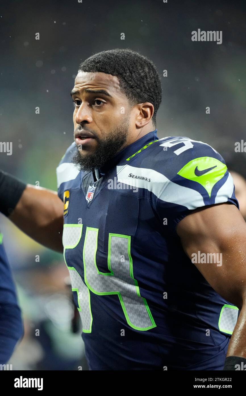 Seattle Seahawks linebacker Bobby Wagner (54) walks off the field ...