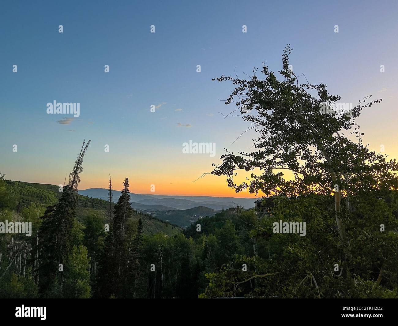 Wasatch mountains sunset utah hi-res stock photography and images - Alamy
